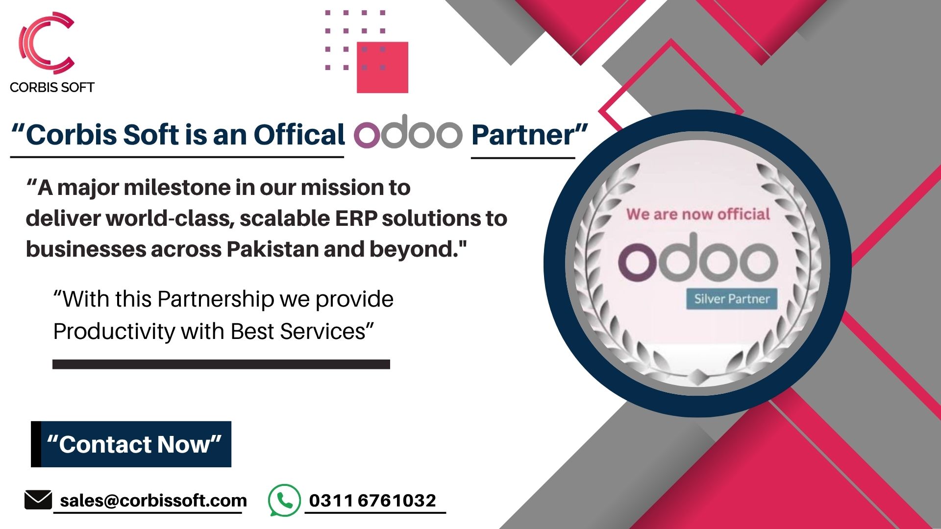 Odoo ERP Services - Corbis Soft